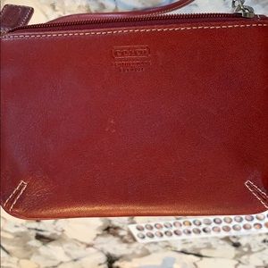Coach | Bags | Coach Change Purse Red Vintage Leather Guc | Poshmark
